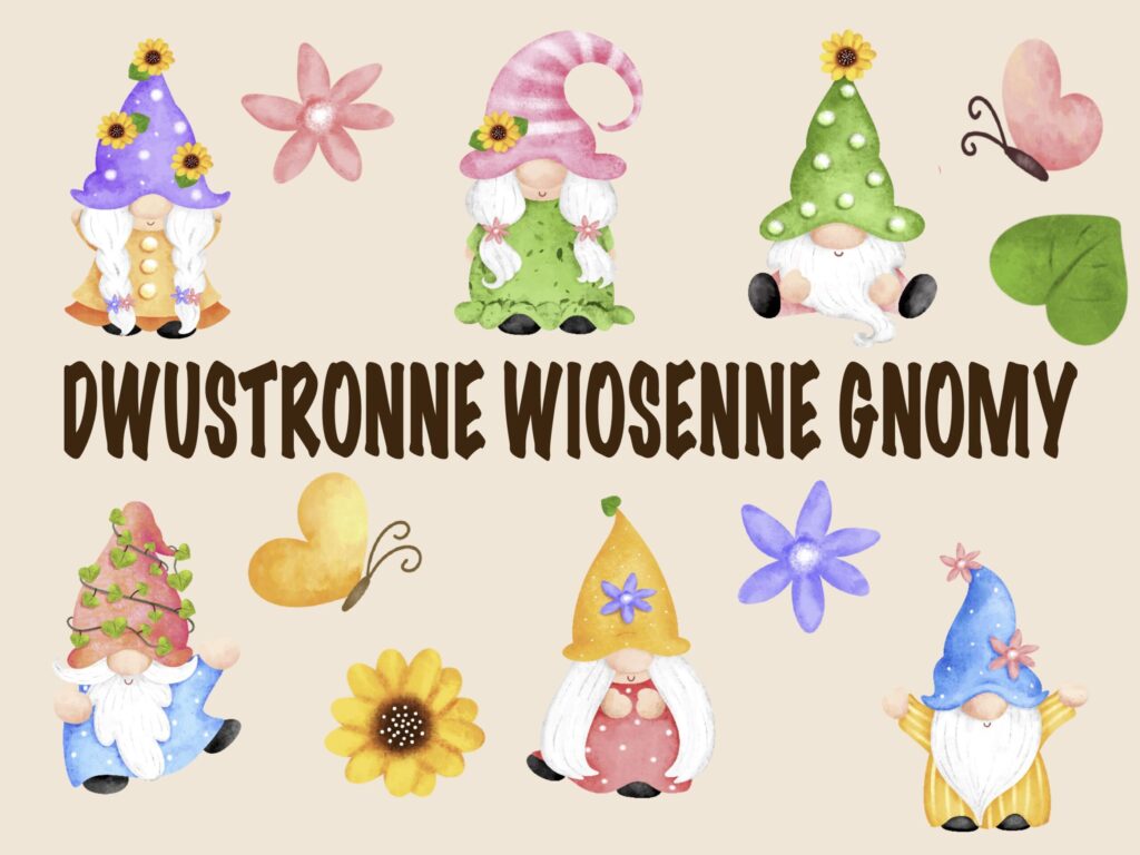 Dwustronne szablony wiosenne